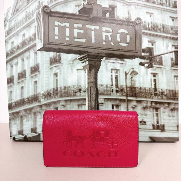 Coach | Bags | Coach C5887 Anna Foldover Clutch Crossbody Horse And ...